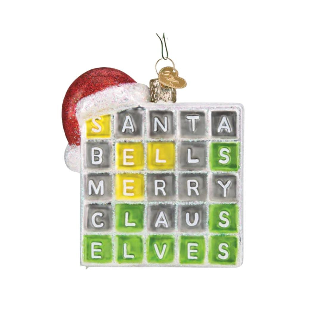 Wordle Puzzle Ornament – Fleurty Girl