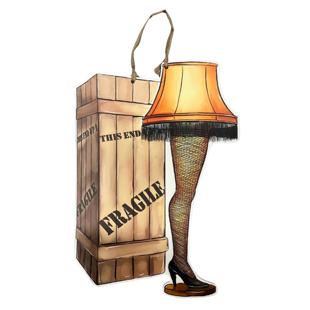 Fragile Leg Lamp Door Hanger – Fleurty Girl
