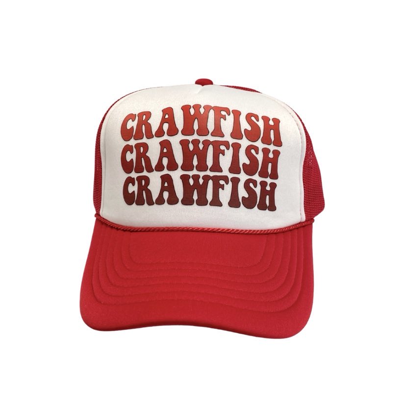 Crawfish Repeat Trucker Hat – Fleurty Girl