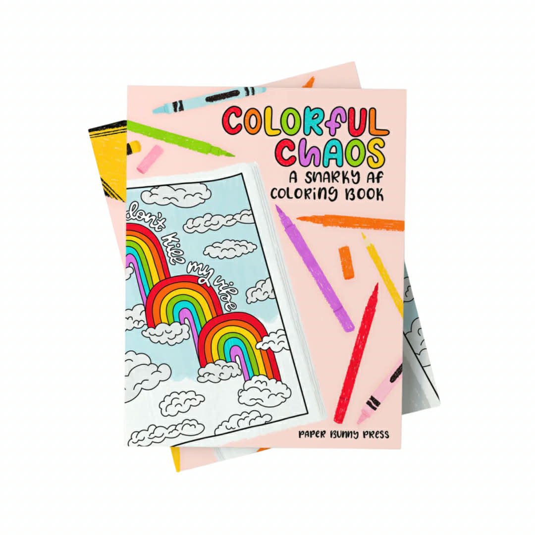 Colorful Chaos Coloring Book – Fleurty Girl